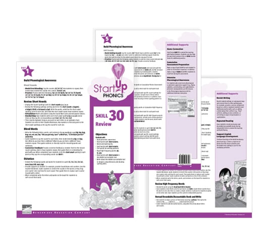 Start Up | Build Up | Spiral Up Phonics - View Virtual Samples