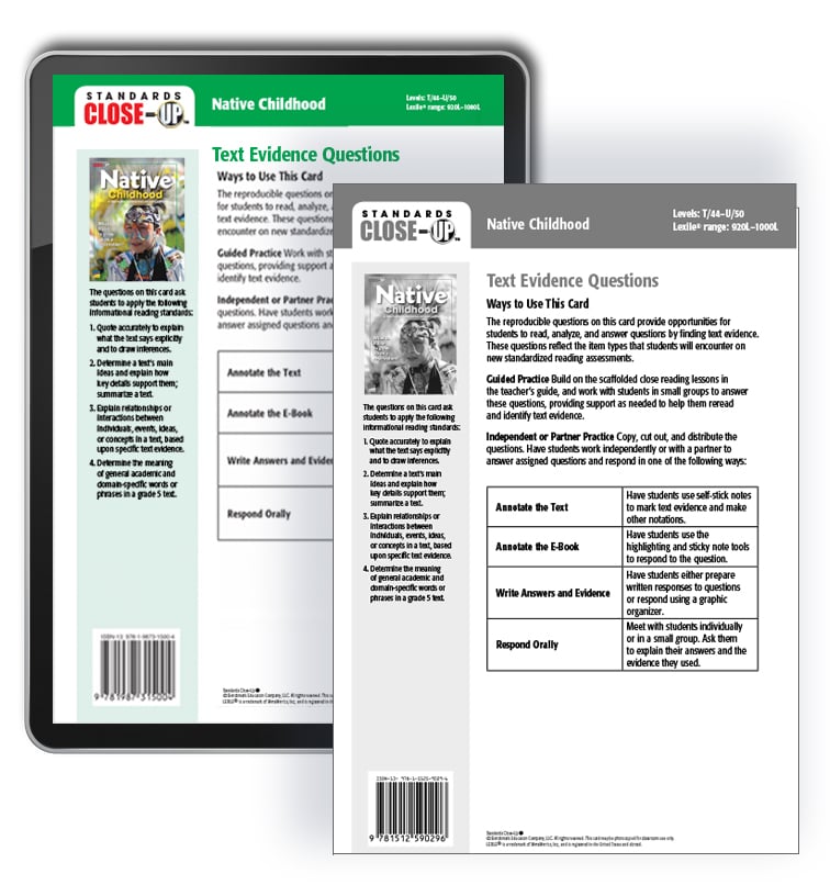 Standards Close-Up - View Virtual Samples