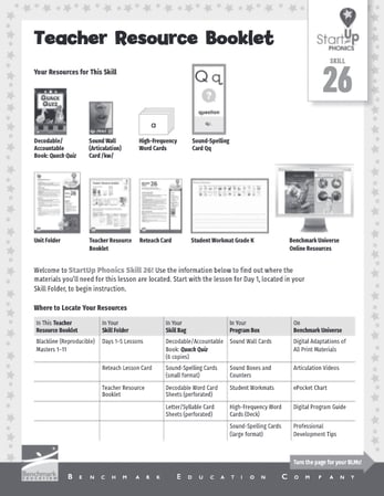 Start Up | Build Up | Spiral Up Phonics - View Virtual Samples